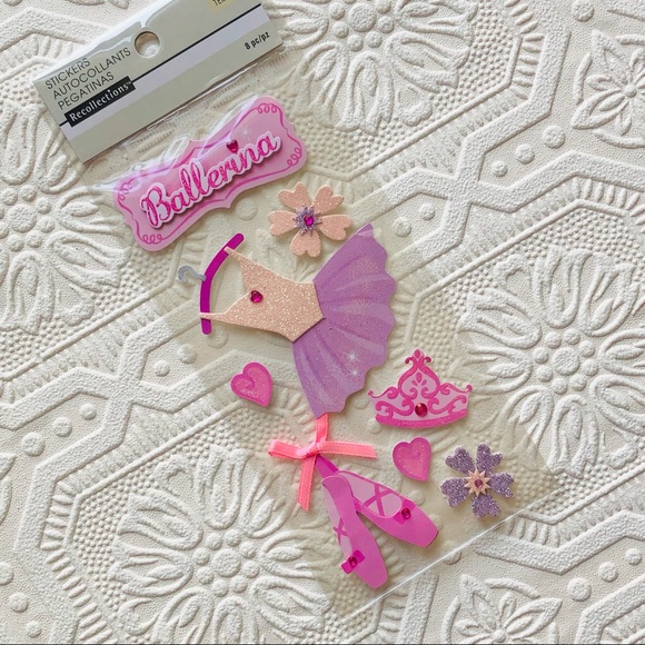 Recollections | Design | Recollections Ballerina Themed Stickers 8 Pc ...